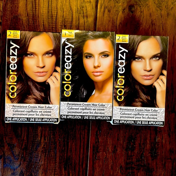 coloreazy | Makeup | New Lot Coloreazy Hair Dyes Black And Dark Brown ...